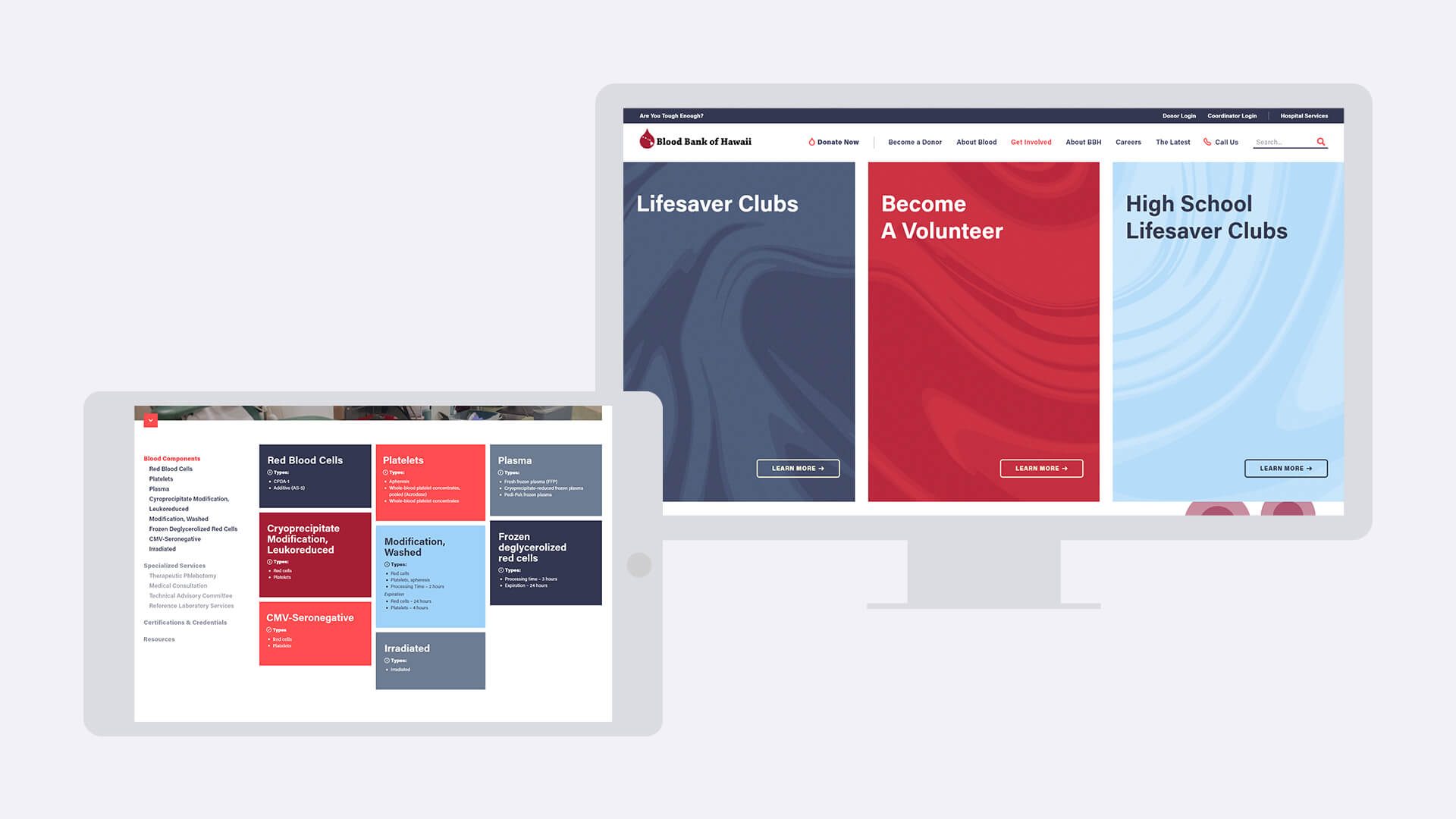 Blood Bank of Hawaii - Website Redesign Case Study - MVNP